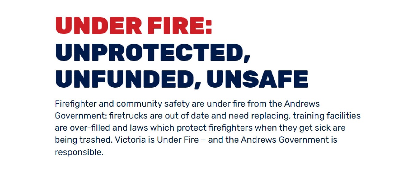 Under Fire: Unprotected: Unsafe – UFU Victoria
